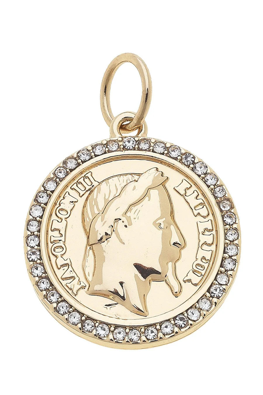 Pave Coin Charm – Magnolias Boutique PSJ